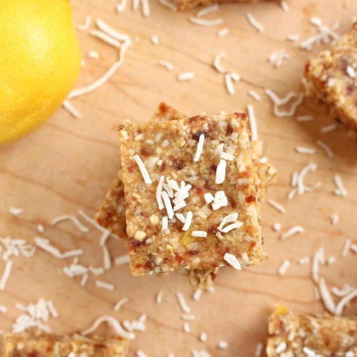 Raw Lemon Coconut Bars