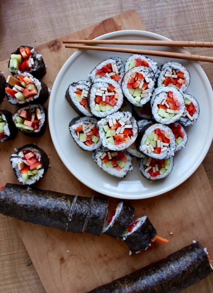Super Simple Homemade Sushi - The Conscientious Eater